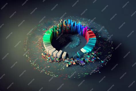 Premium Photo Big Data Abstract Concept With Data Clusters Collected
