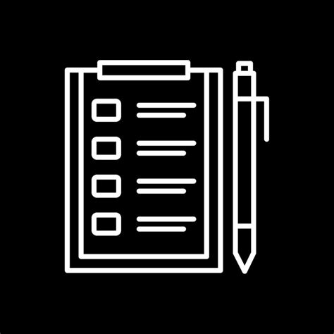 assignment line inverted icon design 43916162 vector art at vecteezy