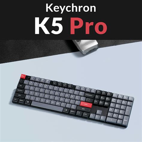 Keychron K5pro蓝牙无线mac机械键盘矮轴苹果适配108键外接办公女 虎窝淘