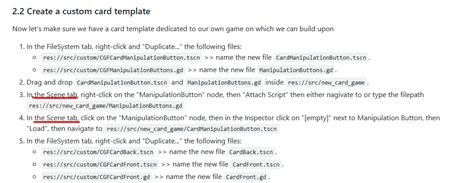 Issue In Quick Start Guide · Issue 180 · Db0 Godot Card Game Framework · Github