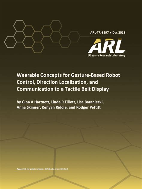 Fillable Online Appsdticmilstipdfswearable Concepts For Gesture Based Robot Control Direction