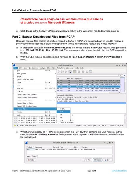 27210 Lab Extract An Executable From A Pcap Pdf
