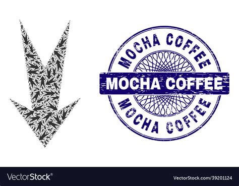 Arrow Down Recursion Composition Of Down Vector Image