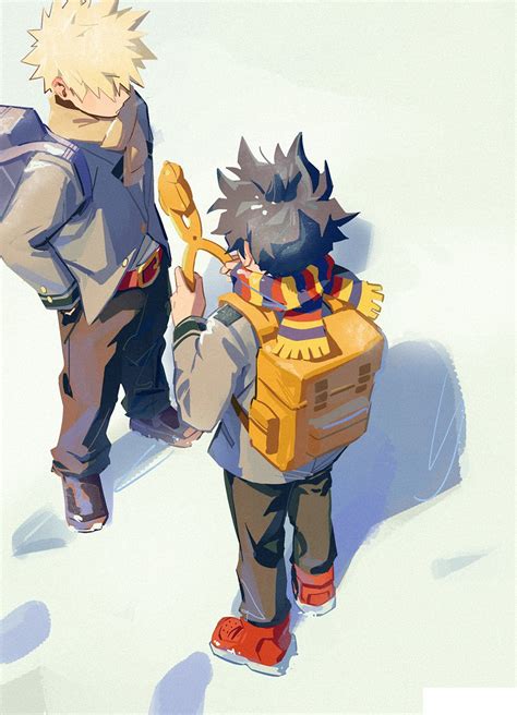 Midoriya Izuku And Bakugou Katsuki Boku No Hero Academia Drawn By Yeol Danbooru
