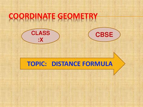 Solution Coordinate Geometry Distance Formula Presentation Studypool