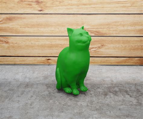 Статуэтка сидящий кот Зеленый 5 см купить онлайн на Rozetka