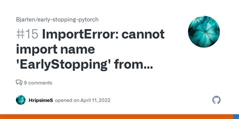 Importerror Cannot Import Name Earlystopping From Pytorchtools Issue Bjarten Early