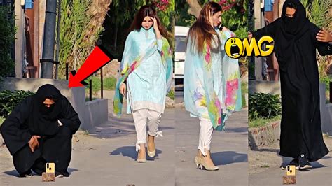 Burqa Aunty Tiktok Pranks 😂 Funny Reactions Lahorified Youtube