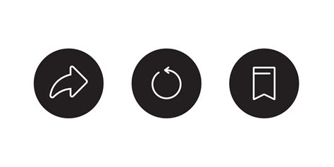 Share Reload And Save Button Icon Vector In Circle Shape 6388918