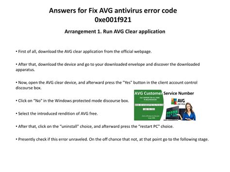 Ppt How To Fix Avg Antivirus Error Code 0xe001f921 Powerpoint