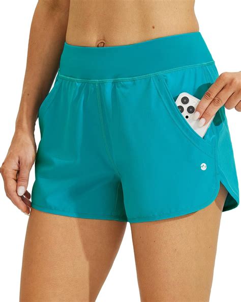 Willit Womens 3 Swim Board Shorts Swimming Bottoms With