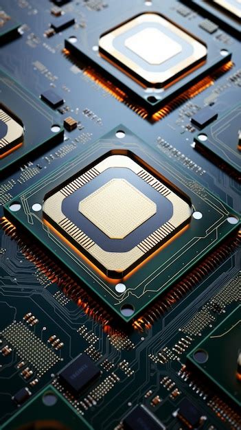 Premium Ai Image Cpu Assembly Array Of Central Processor Units On Premium Ai Image Cpu Assembly Array Of Central Processor Units On