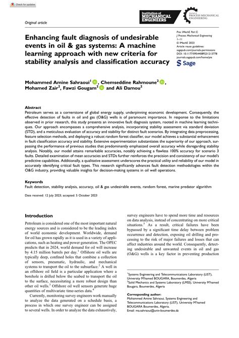 pdf enhancing fault diagnosis of undesirable events in oil and gas systems a machine learning