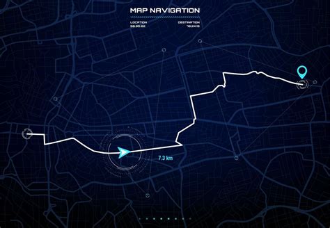 City Map Navigation Interface Dashboard