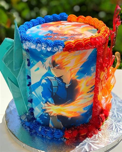 My Hero Academia Cake Anime Cake My Hero Academia Cakes Birthday Red Birthday Cakes
