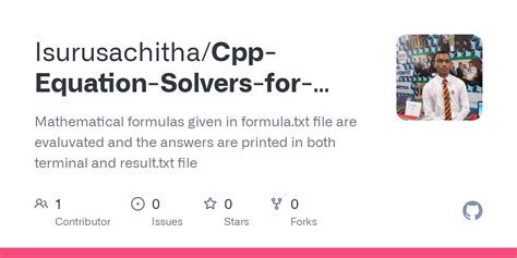 Github Isurusachithacpp Equation Solvers For Linear Mathematical