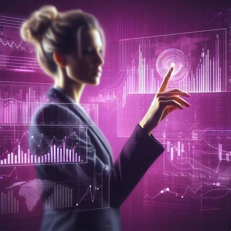 premium photo woman presenting database analysis