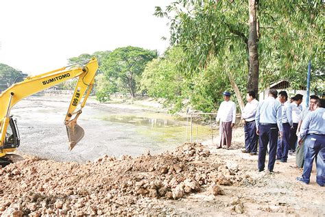 နေပြည်တော်ကောင်စီဥက္ကဋ္ဌ မြို့တော်ဝန် ဦးတင်ဦးလွင် ပျဉ်းမနားမြို့ ကန်တော