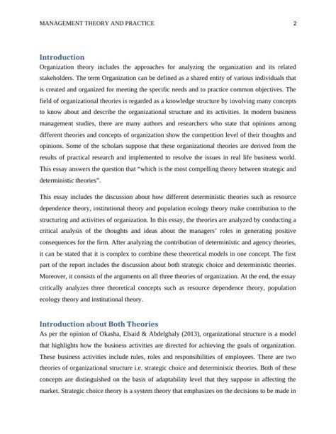 Mgt5mpt Analyzing Strategic And Deterministic Theories