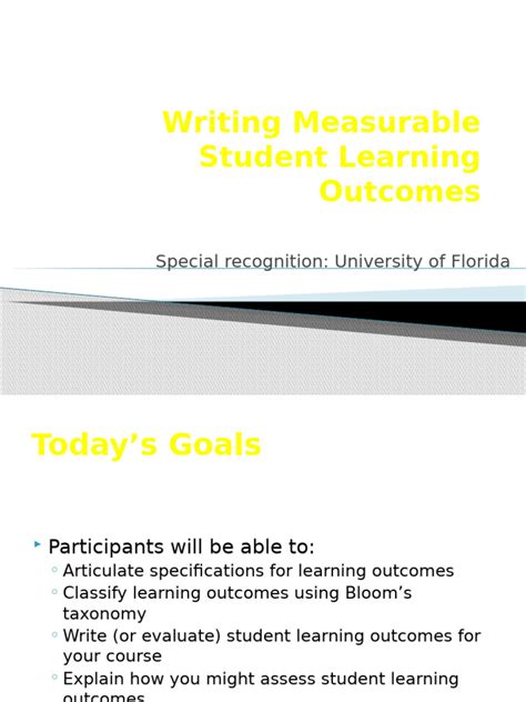 Writing Learning Outcomes Pdf Knowledge Learning