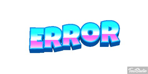 Error Word Animated  Logo Designs