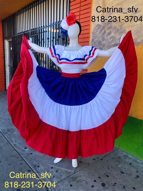 DOMINICAN REPUBLIC DRESS Puerto Rico Dress Costa Rica Dress Caribbean Dress Boricua Dress
