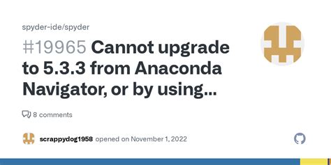 Cannot Upgrade To 533 From Anaconda Navigator Or By Using Conda Anaconda Base Environment