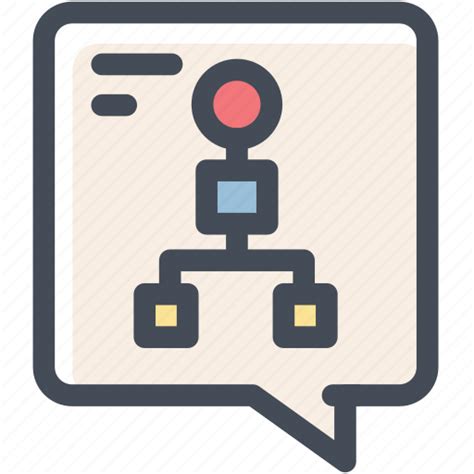 Comment Hierarchy Map Message Navigation Sitemap Structure Icon