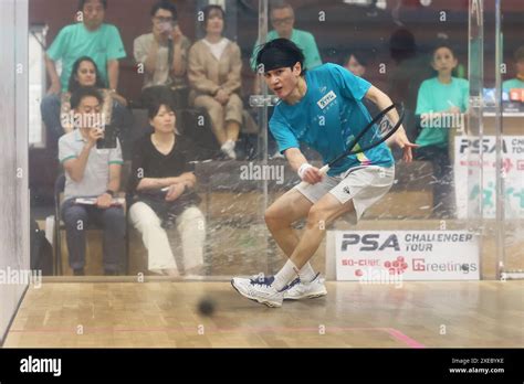 Kanagawa Japan 27th June 2024 Ryunosuke Tsukue Jpn Squash Dynam Cup Psa Sq Cube Open