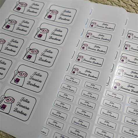 Etiqueta Escolar Flork Juliana F Gusso Papelaria Personalizada