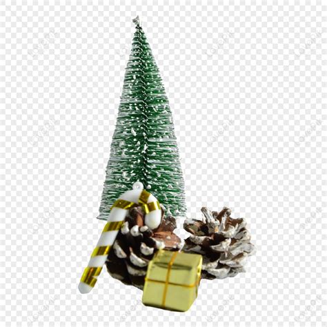 크리스마스 녹색 소나무 소나무 콘 선물 상자광장버팀목 Png 일러스트 무료 다운로드 Lovepik