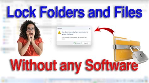 Lock Your Folder Or Files Without Any Software In Windows 11 Folder Lock File Lock Youtube