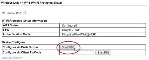 Join The Wireless Network By Wps Draytek