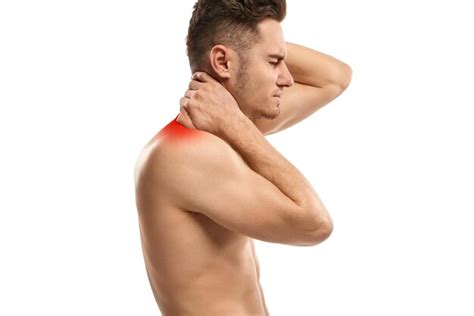 Premium Photo Young Man With Aching Neck