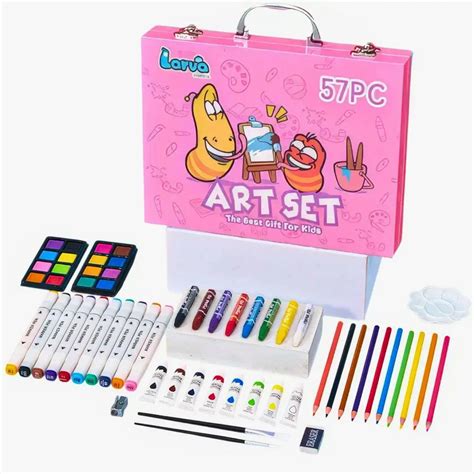 Набор для рисования Art Set 57 предметов Розовый Lavra Art Set Aveopt оптова дропшипінг