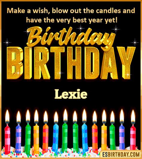 Happy Birthday Lexie GIF Images Animated Wishes GiFs