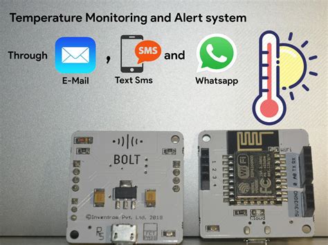 Temperature Monitoring And Alert System Using Bolt Iot