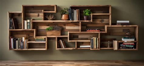 Premium AI Image The Exquisite Artistry Of The Customizable Modular Bookshelf System