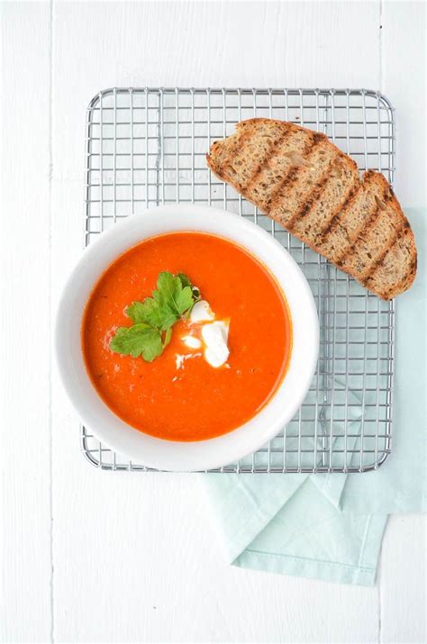Geroosterde Paprika Soep Uit Paulines Keuken Glutenvrije Soep Gezonde Soepen Paprikasoep