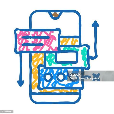 계층 구조 Ux Ui 디자인 아이콘 낙서 그림 그래픽 사용자 인터페이스에 대한 스톡 벡터 아트 및 기타 이미지 그래픽 사용자 인터페이스 그리기 금융 Istock