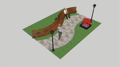 Parametric Bench On Side Walk By Ahmed Elfeky 3d Warehouse