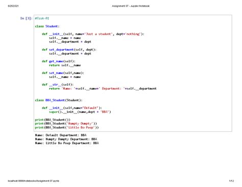 Assignment 7 Jupyter Notebook In 3 Name Default Department Bba