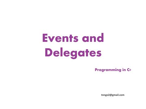 12 events and delegates ppt