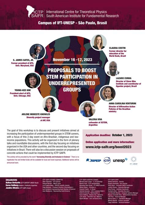 Ictp Saifr Proposals To Boost Stem Participation In Underrepresented Groups
