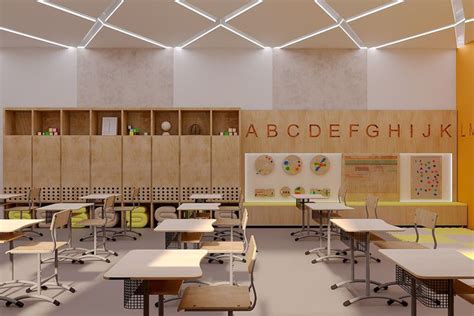 School Interior Design In Modern Style Behance In 2025 School