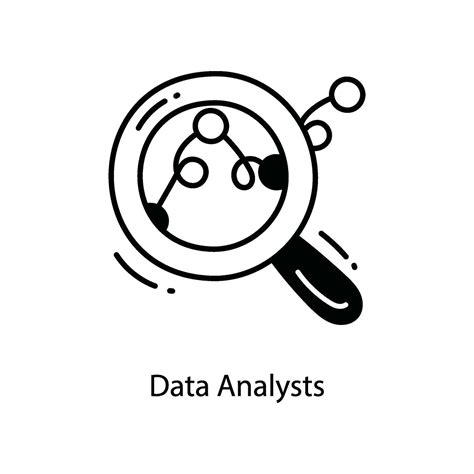 Data Analysts Doodle Icon Design Illustration Networking Symbol On