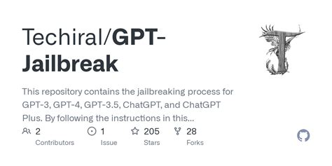 Github Techiral Gpt Jailbreak This Repository Contains The Jailbreaking Process For Gpt