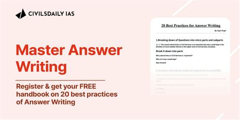 HOW TO WRITE PERFECT ANSWERS IN UPSC MAINS Civilsdaily
