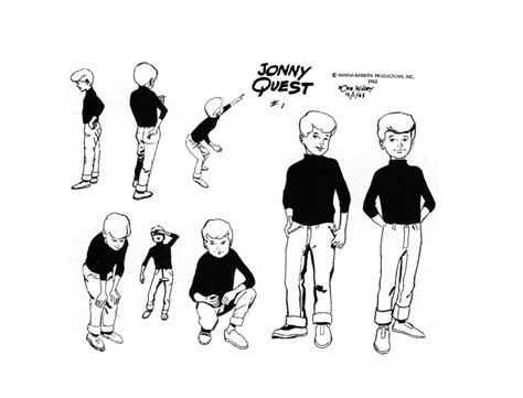 Jonny Quest 1964 65 Model Sheets Turnarounds Character Reference Concept Art R