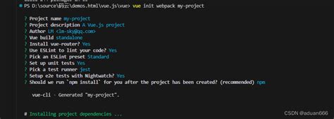 Vuejs项目搭建（学习记录） Csdn博客